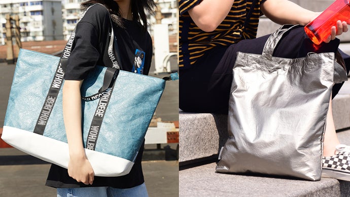 紙のような紙でもない。肩掛け超軽量トートバッグ｜マクアケ - アタラシイものや体験の応援購入サービス