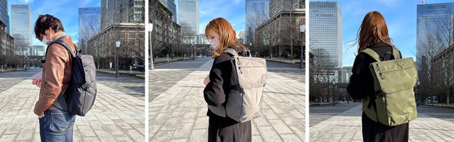 背負ったまま楽々出し入れ。機能 スタイルにこだわる《WINGSACK2》｜マクアケ - アタラシイものや体験の応援購入サービス