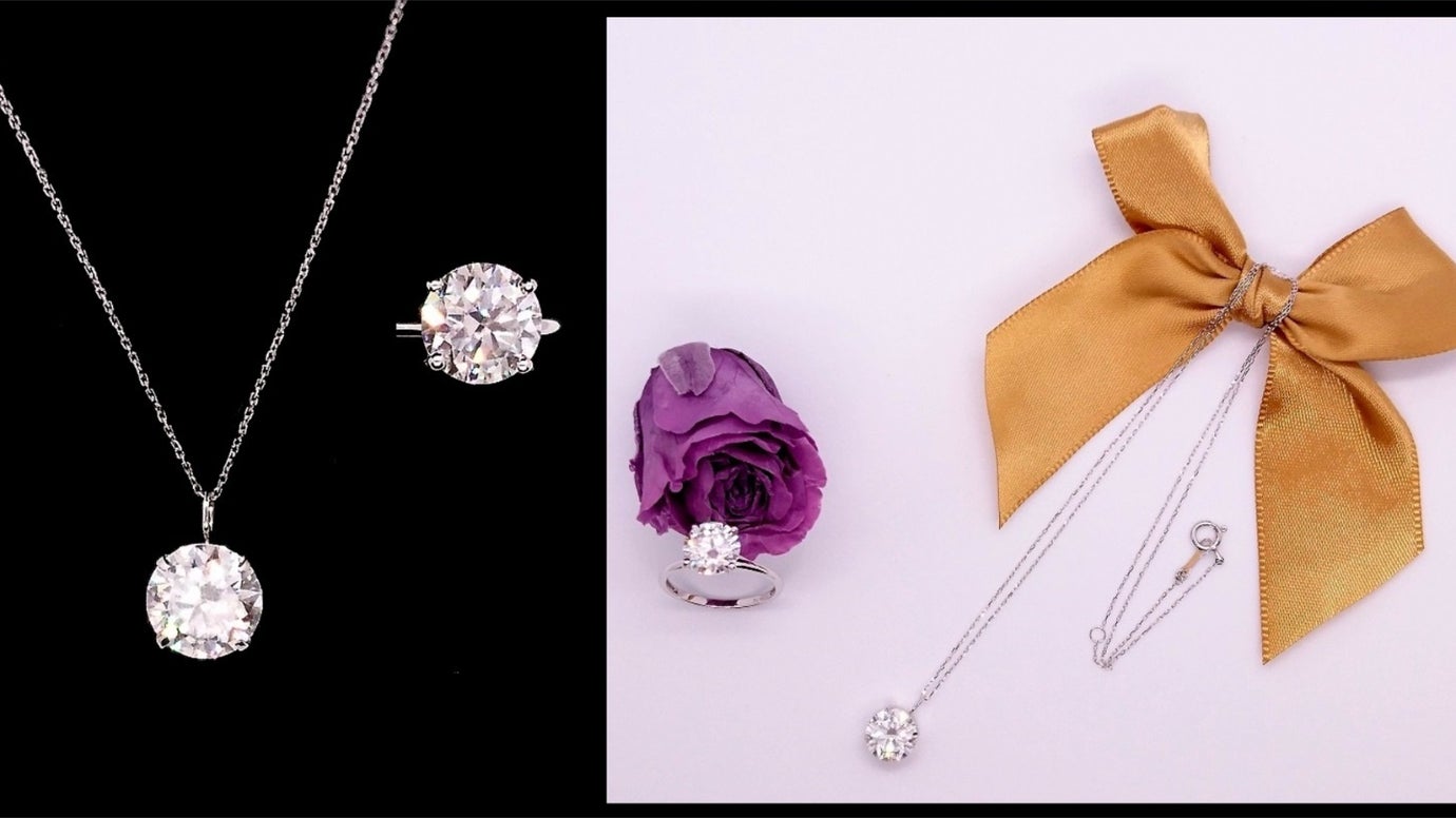 ビックサイズのモアサナイト！豪華K14リング2ctとK18ピアス1ctを格安で｜マクアケ - アタラシイものや体験の応援購入サービス