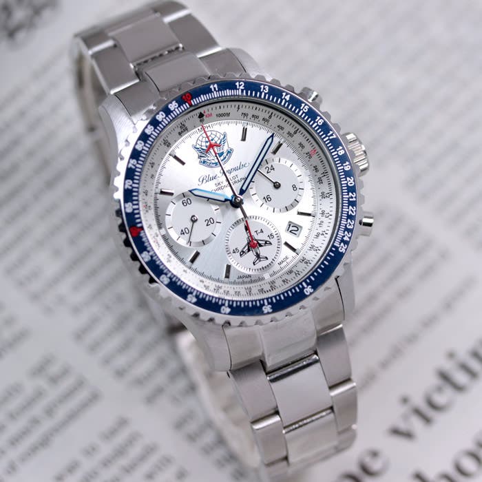 【航空自衛隊70周年記念】ブルーインパルス×日本製パイロットクロノグラフ腕時計！｜マクアケ - アタラシイものや体験の応援購入サービス