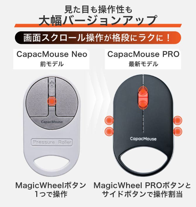 ユーザービリティと小型化を極めたプロ仕様マウス CapacMouse PRO｜マクアケ - アタラシイものや体験の応援購入サービス
